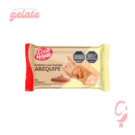 Galleta Con Helado Arequipe Crem Helado Comercializadora Gelate