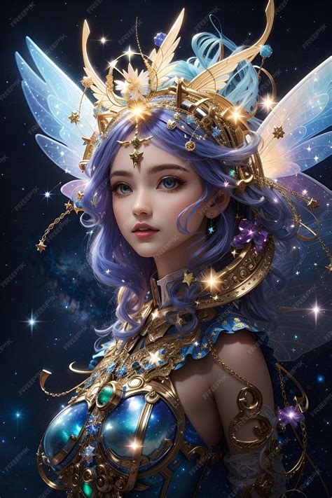 Premium Photo A Angel Girl Sprite Fairy Celestial