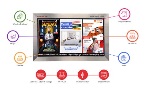 Digital Notice Board Interactive Smart Display Digital Class Room