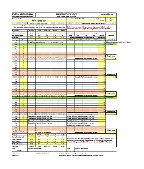 Annual Leave Template Excel