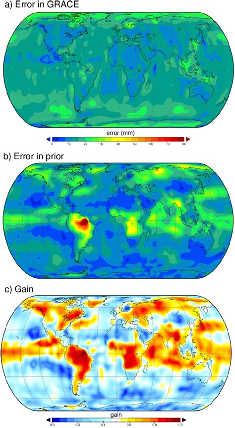 Triple Collocation Estimated Error In Storage Change From The Merged Download Scientific