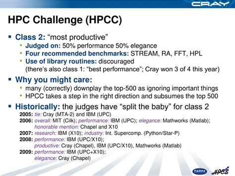 Ppt Chapel Hpcc Benchmarks Powerpoint Presentation Free Download Id3163177