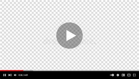 Video Player Interface Design Template For Social Media Webpage Multimedia Player Interface