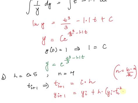 Solved 251 Solve The Following Initial Value Problem Over The