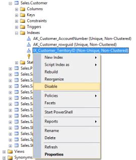 How To Disable An Index In SQL Server MyTechMantra