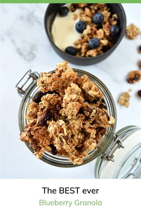 Healthy Blueberry Granola Hint Of Healthy Cinnamon Granola Recipe