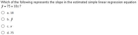 Solved Which Of The Following Sum Of Squares Statements Chegg