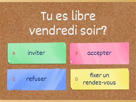 Inviter Accepter Refuser Quiz