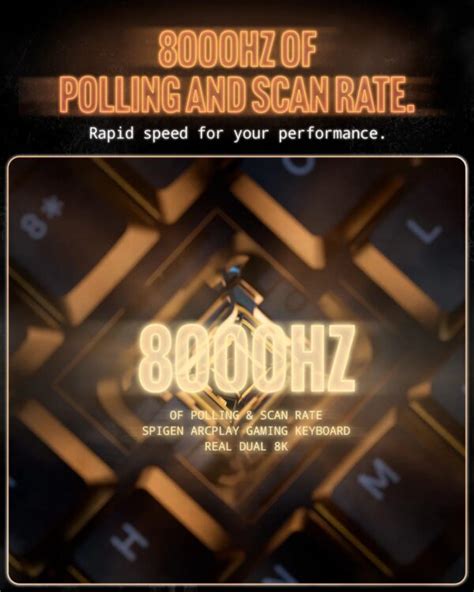 Bàn Phím Cơ Có Dây Spigen Arcplay Cherry Switch 8000 HZ Polling