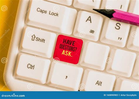 Text Sign Showing Have Questions Question Ask Conceptual Photo Asking