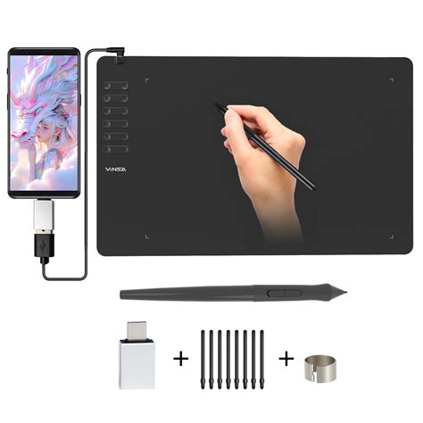Graphics Drawing Tablet With 8192 Pressure Sensitivity Battery Free