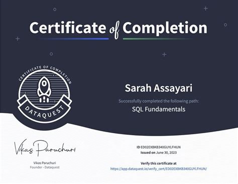Sarah A On Linkedin Sql Dataquest