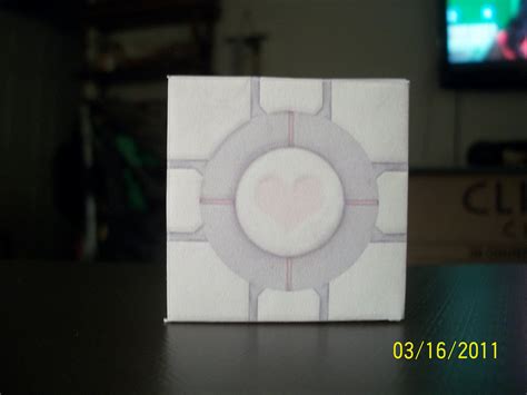 Companion Cube Papercraft Loop By Ocarinaofearthbound On Deviantart