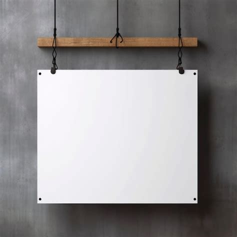 Premium AI Image Blank Signboard