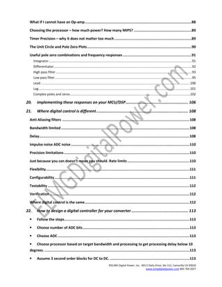 Digital Control Of Power Electronics Course Manual Index PDF