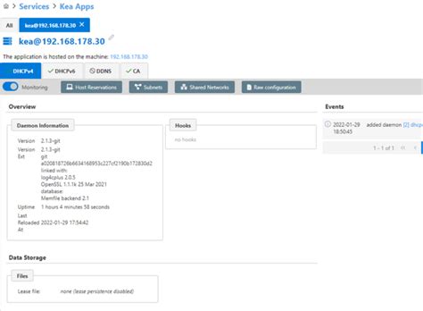 Install And Run Kea Dhcp With Stork On Debian Web Wilke