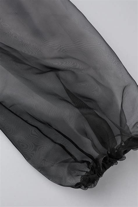 Wholesale Black Sexy Solid Patchwork See Through Stringy Selvedge V