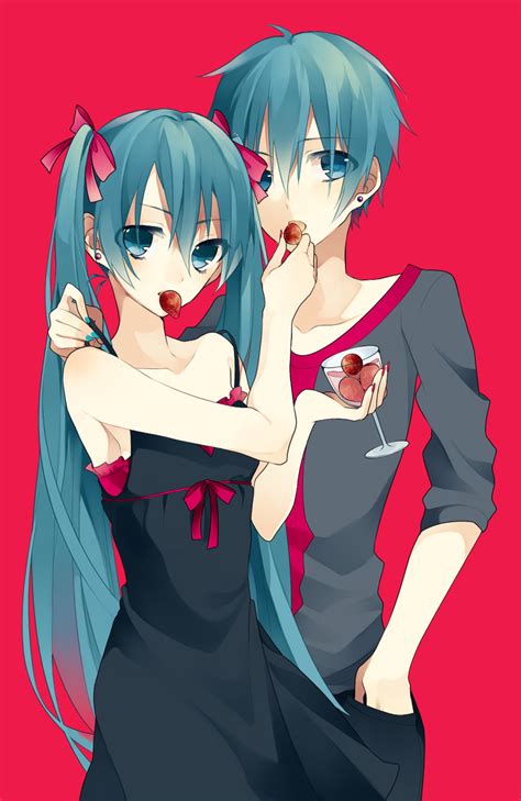 Hatsune Miku And Hatsune Mikuo Vocaloid Drawn By Chisumi Danbooru