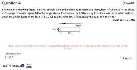 Question 4 Points Shown In The Following Figure Is A Long Straight Wire