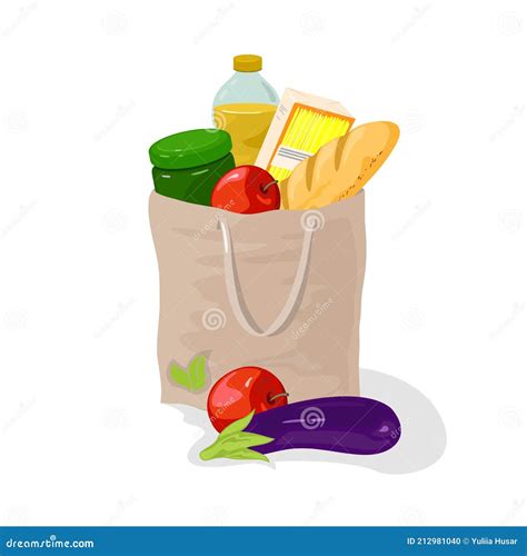 Dibujos Animados Tienda De Comestibles Ilustración Del Vector