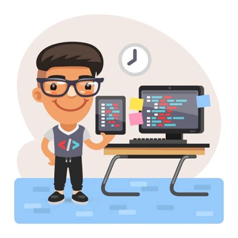 bearded coder hacker royalty free vector image