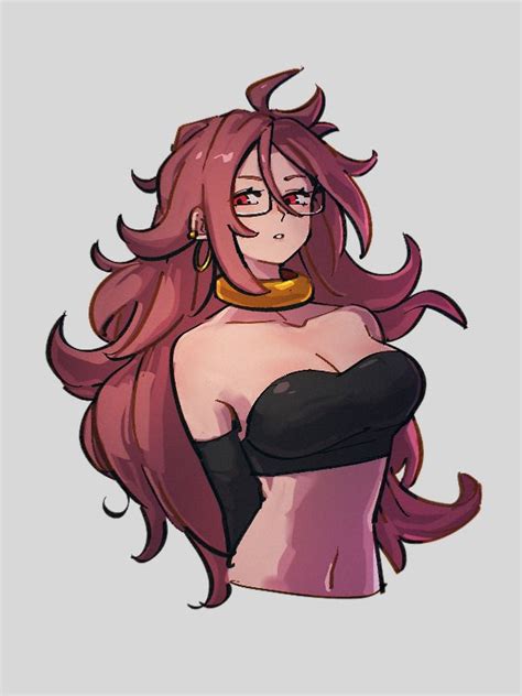 Android 21 And Majin Android 21 Dragon Ball And 1 More Drawn By