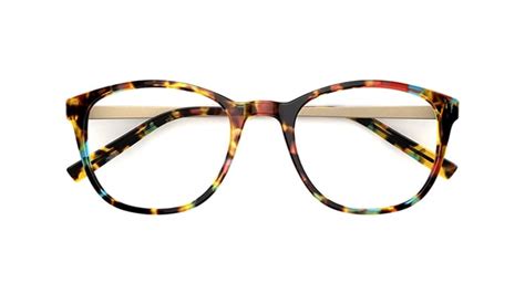 Specsavers Womens Glasses J Titanium 01 Brown Cateye Plastic Acetate