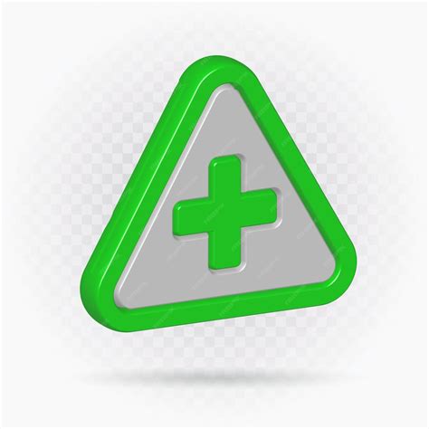 Triangle Réaliste Icône Médicale Signe Du Système Immunitaire Santé Des