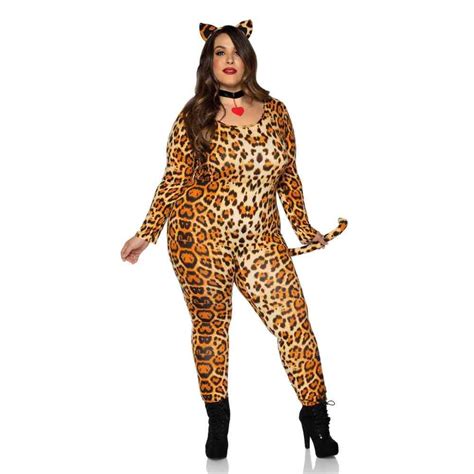Leg Avenue Leg Avenue Cougar Catsuit Costume Brown Attitude Europ