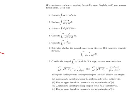 Solved Give Exact Answers Whenever Possible Do Not Skip