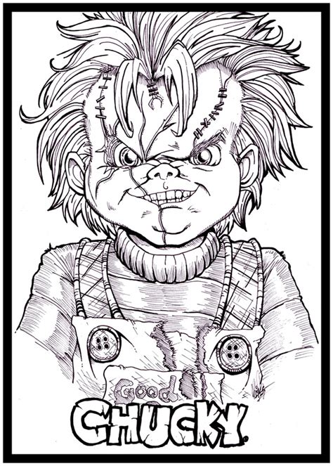 Desenhos De Chucky Para Colorir Pintar E Imprimir Colorironlinecom