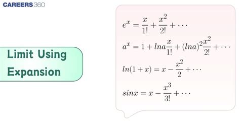 limit using expansion formula series