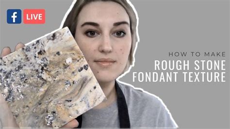 How To Make Fondant Stone Effect On A Cake Youtube Fondant Cake