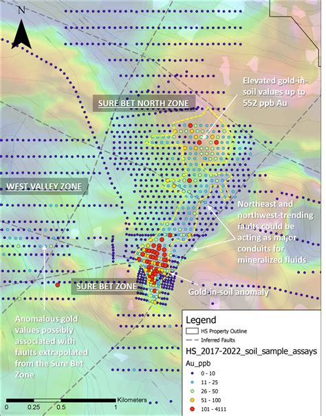 Golden Sky Defines A 600 M X 475 M Gold In Soil Anomaly With Values Up
