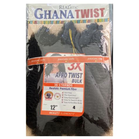 Realistic 3x Afro Twist Bulk 12 N°4 Kaz à Beauté