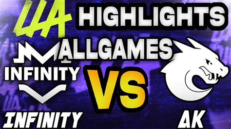 INFINITY VS ALL KNIGHTS GAMES HIGHLIGHTS LEAGUE OF LEGENDS LLA DÍA