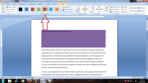 Sasa Inarni Menyisipkan Text Box Pada Ms Word