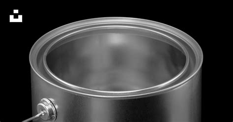 Récipient Rond En Acier Inoxydable Avec Poignée Photo Image Gratuite
