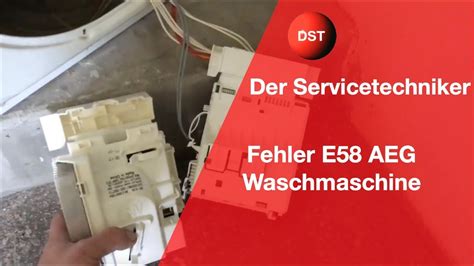 Fehler E58 AEG Waschmaschine - YouTube