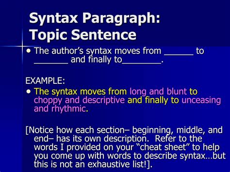 PPT Style Analysis SYNTAX PowerPoint Presentation Free Download ID 247801