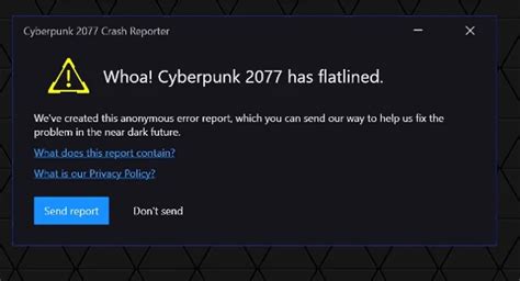Solved Whoa Cyberpunk 2077 Has Flatlined Error Driver Easy
