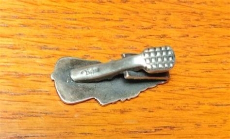 Vintage Pratt And Whitney Tf30 Jet Engine Red Brass Tie Clip 4713924285