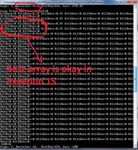 C The Value Of D Dynamic Array Is Getting Corrupted During Loop Iteration Stack Overflow