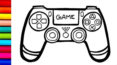 Video Game Controller Drawing Color At Stan Denham Blog