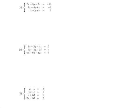 Solved Use Matrices To Solve The Following Systems Of Chegg Com