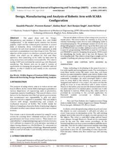 Design Manufacturing And Analysis Of Robotic Arm With Design Manufacturing And Analysis