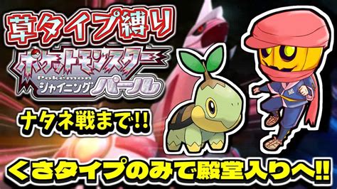 【ポケモンbdsp】1 草タイプ縛りでストーリー配信 新作発売前にクリア目指す【ダイパリメイク】【ポケモン】【シャイニングパール
