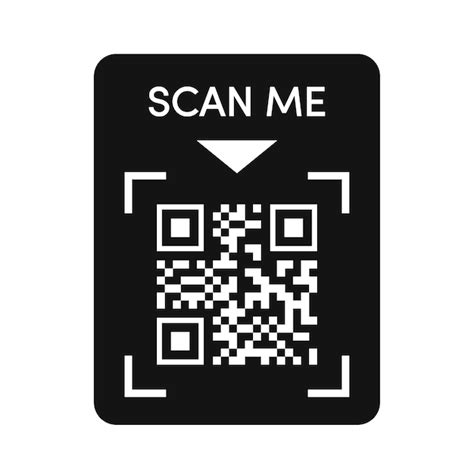 Premium Vector Qr Code Frame Vector Black Color