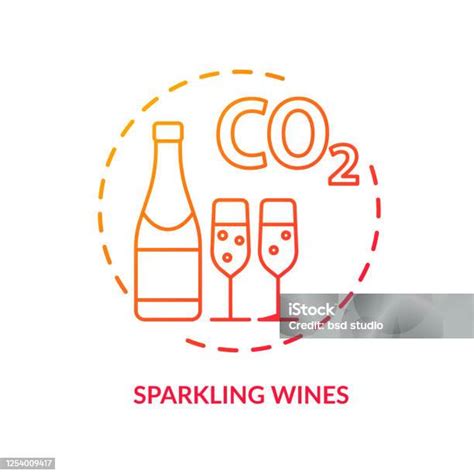스파클링 와인 컨셉 아이콘 탄산 알코올 음료 와인 제조 아이디어 얇은 라인 일러스트 축하 행사를위한 축제 음료 벡터 격리 윤곽선 Rgb 색상 도면 개념에 대한 스톡 벡터