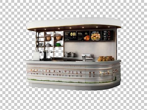 Premium Psd Food Counter On White Background